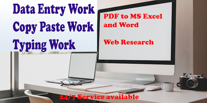 Do data entry, typing, copy paste work by Designeditor1