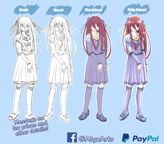 Open character art commission by Alynarts | Fiverr