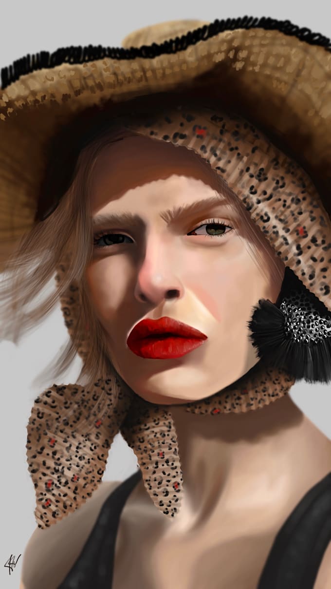 Draw realistic digital portraits by Beatriceera | Fiverr