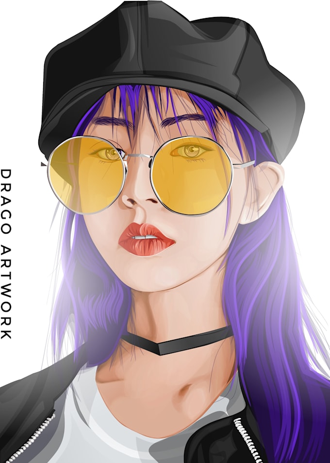 Draw vector or vexel portrait sketch from your photo by Piyushdrago ...