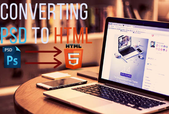 Convert psd to html css responsive bootstrap 4 by Nidazaheer_ | Fiverr