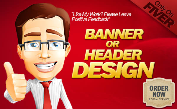 Design a unique header or banner for website just in 24 hours by ...