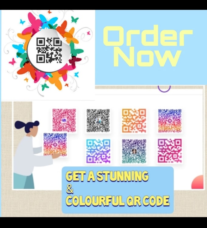 Create a beautiful and colourful qr code by Ramiza_mujeeb | Fiverr