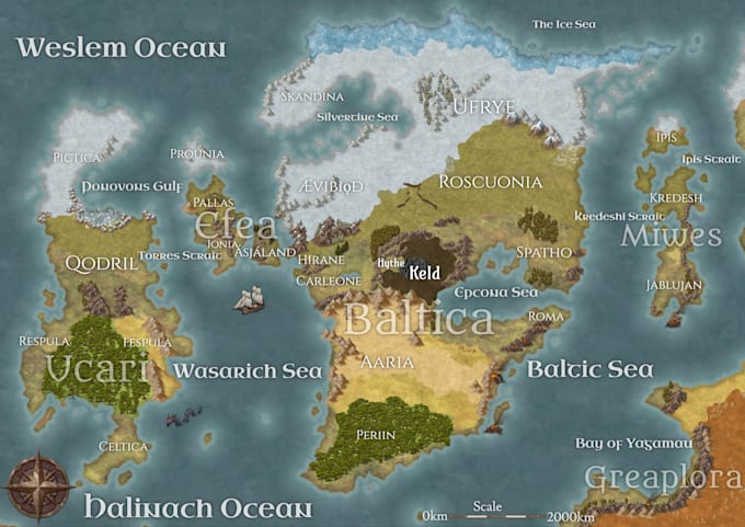 Create high quality fantasy maps for your worlds by Gentleman_maps | Fiverr
