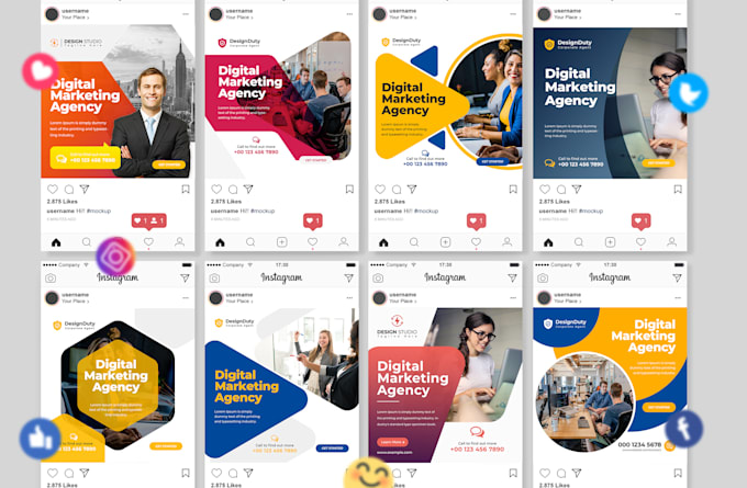 Create awesome instagram and facebook posts designs by Design_duty24 ...