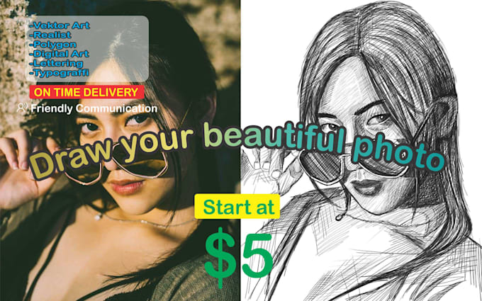 Design your own face vector art by Atmimakhsan | Fiverr