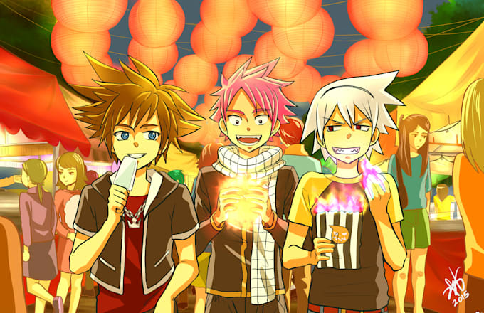 Draw anything anime style by Florentinazamud | Fiverr