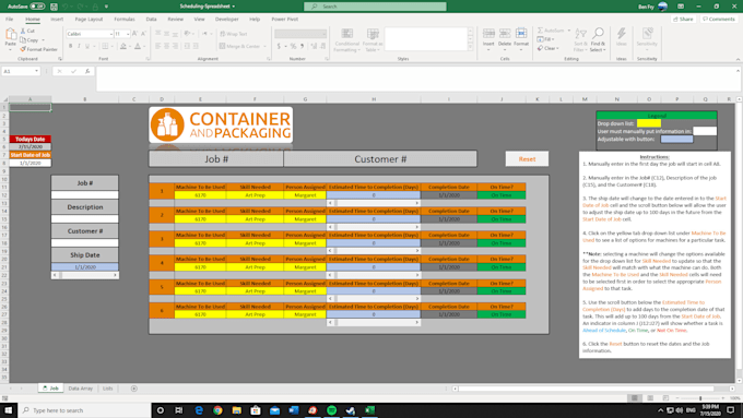 Create a professional excel spreadsheet by Benjeefry | Fiverr
