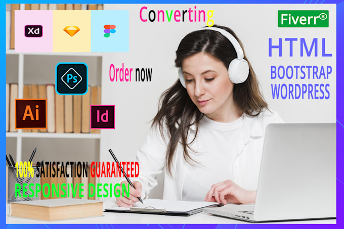 Convert psd,ai, xd, sketch,figma design to html and wordpress responsive website by Zahidcoder ...