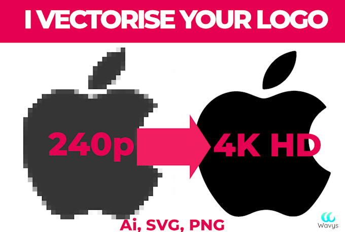 Vectorise, redraw and convert your png, jpg to vector logo by Wavyscc ...