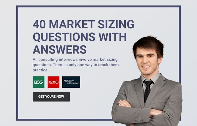 Give you 40 market sizing questions with detailed solutions by Phill ...