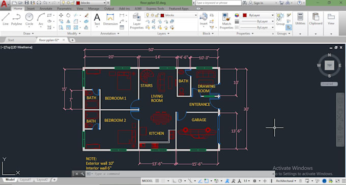 Draw custom 2d floor plans by Fahad_ali801 | Fiverr