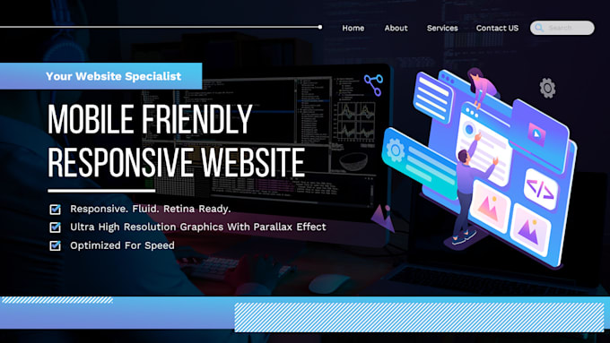 Create a mobile friendly responsive website by Sobi112 | Fiverr
