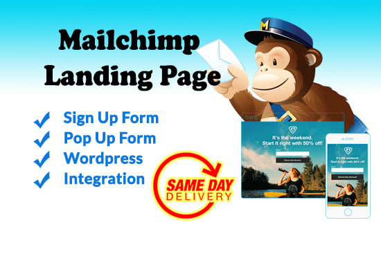 Create mailchimp landing page sign up form and welcome email by ... Create mailchimp landing page sign up form and welcome email by ...