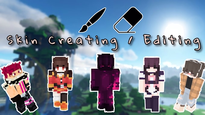 Make you a completely custom minecraft skin by Mizuowo | Fiverr