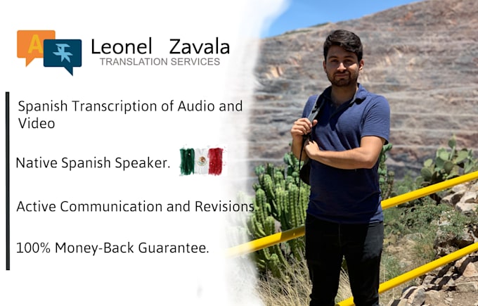 Transcript and translate anything in spanish by Leonelzavala | Fiverr