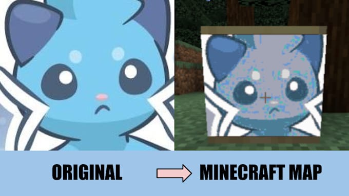 Turn your picture into a minecraft map by Nem3603 | Fiverr