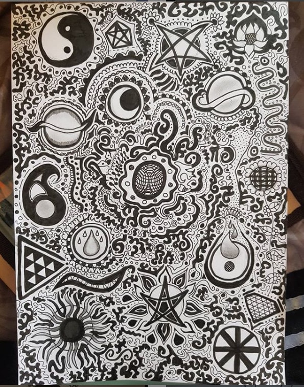 Draw something trippy and surreal by Laurendeadness | Fiverr