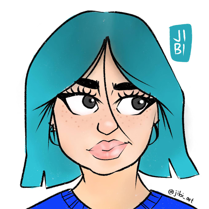 Draw you stylized anime or cartoon portrait by Jibi_art | Fiverr