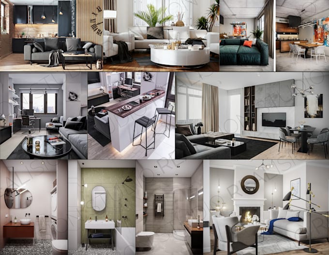 Create photorealistic interior visualizations by Realision | Fiverr