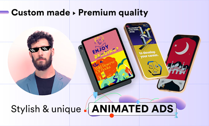 Create stylish and unique animated ads by Luigi_garcia | Fiverr