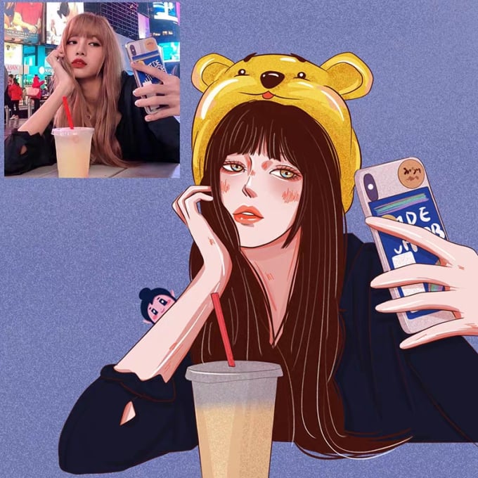 Draw you a slouchy cartoon portrait,you can choose a hat by Battistelle ...