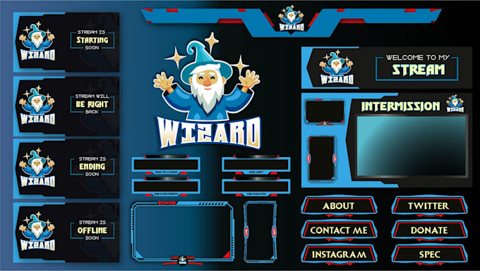 Make excellent twitch portfolio design by Aihimel | Fiverr