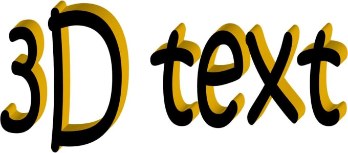 Create best attractive 3d text, word art for you by Rakeshdkj | Fiverr