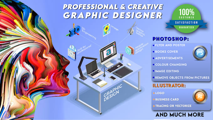 Do anything graphic design related, photoshop images, redesign vector ...
