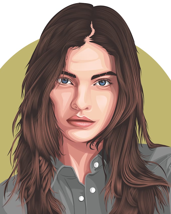 Design your face in vector vexel art by Urgraphs | Fiverr