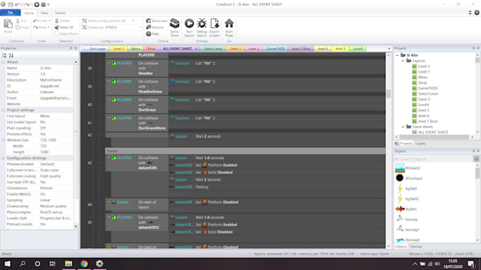 Make a simple 2d game by Dadiprastyo | Fiverr