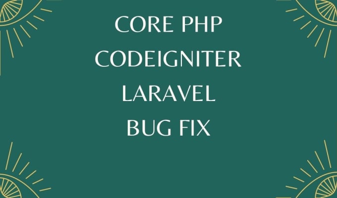 Fix Or Develop Laravel Codeigniter And Php Website For You By Uniquedevelope Fiverr