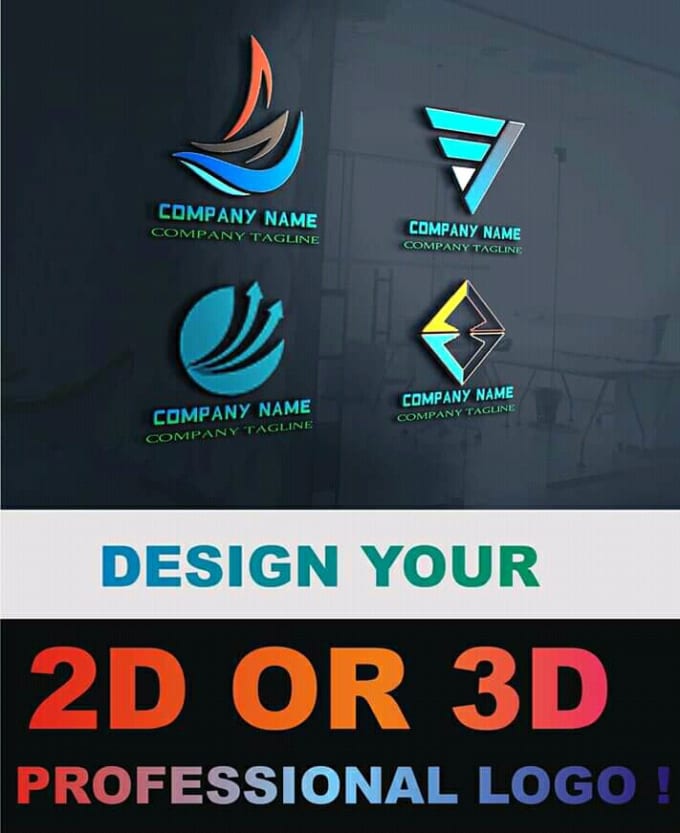 Do 3d and 2d logo design for your brand by Ayomide_shokes | Fiverr