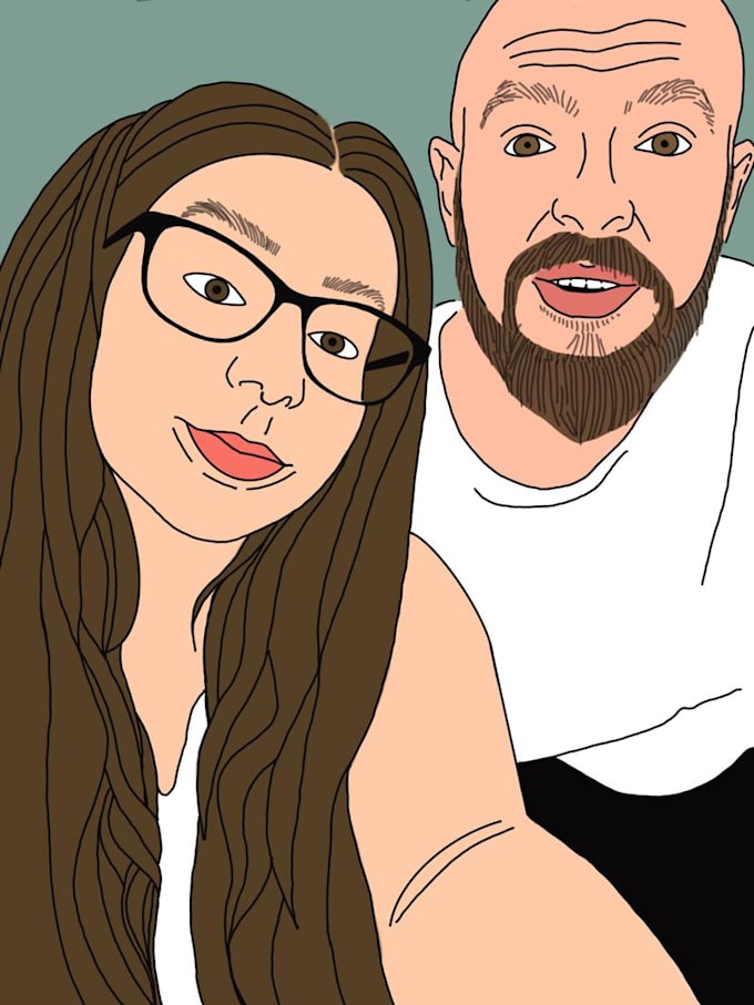 Turn your photos into cartoon style digital drawings by Taliacaitlin54 ...
