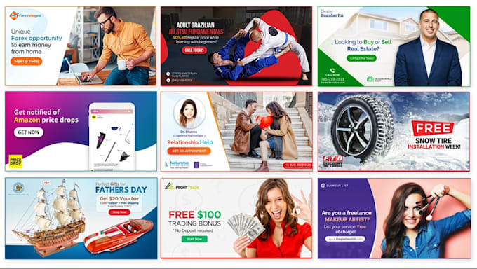 Create eye catching banner ads by Sharjeelahma187 | Fiverr