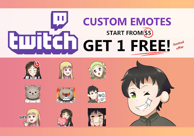 Create custom twitch emotes by Chu_leca | Fiverr Create custom twitch emotes by Chu_leca | Fiverr