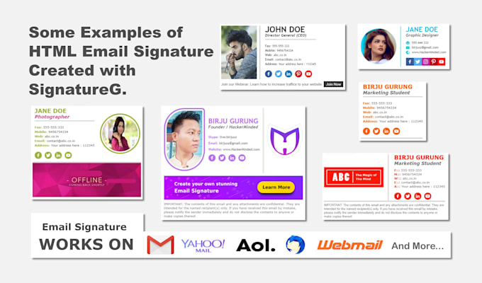 Create beautiful clickable email signature by Devanandvp | Fiverr Create beautiful clickable email signature by Devanandvp | Fiverr