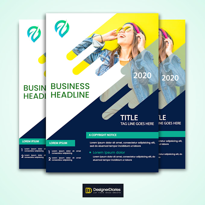 Create unique eye catching flyers and brochures by Designerdiaries | Fiverr