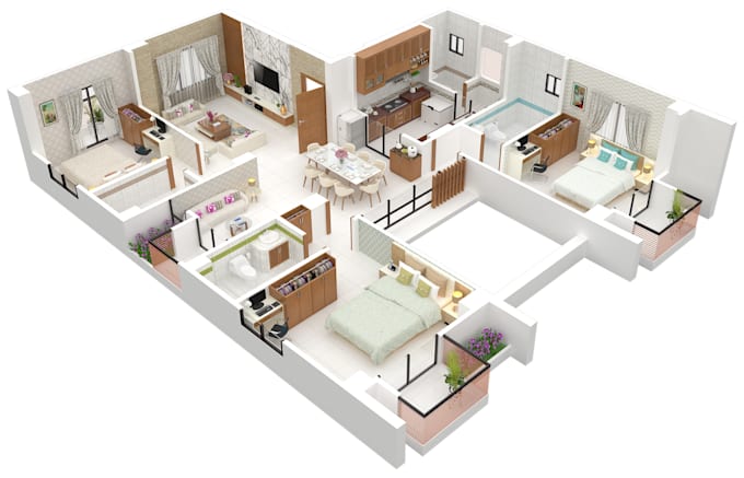 Axonometric Floor Plan