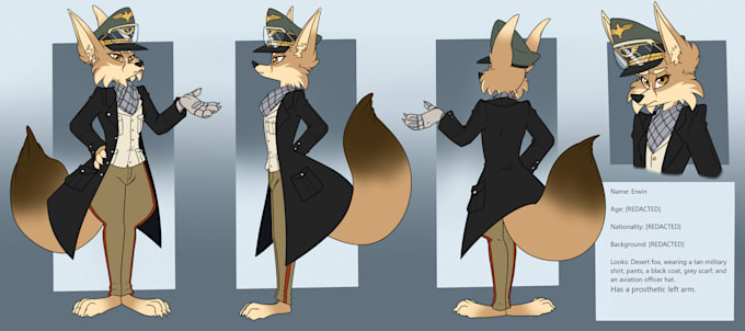 Draw a reference sheet sfw commissions by Japadoux | Fiverr