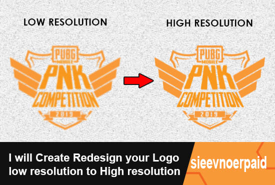 Create redesign your logo low resolution to high resolution by ...