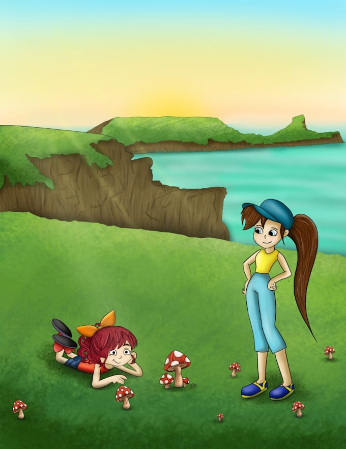 Design digital character design by Comicscorner | Fiverr