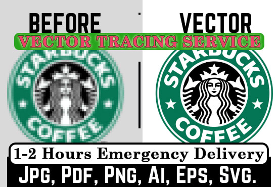 Do Vector Tracing Service With Fast Delivery By Photosh Editing Fiverr