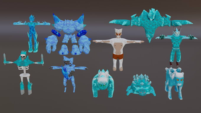 Create 3d model, texture, rig for video games or animations by ...