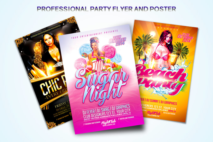 Create dope party flyer, club party flyer or poster by Sleekcreatives ...