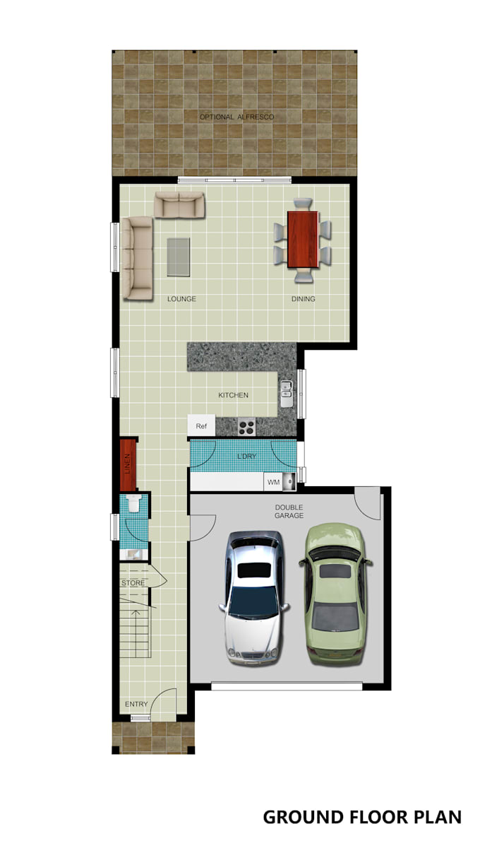 Convert your 2d drawing in autocad to a 2d colored plan by Primkaushi96 ...