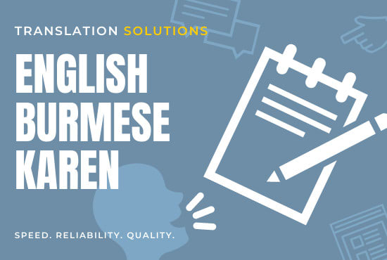 Translate your text to and from burmese, karen, or english by Sawmular ...