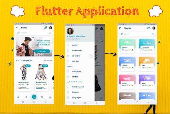 Develop a mobile app using flutter for both ios and andriod by ...