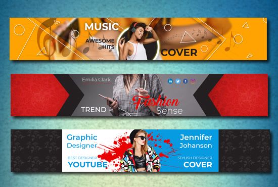 Design professional and eye catching custom youtube banner by ...