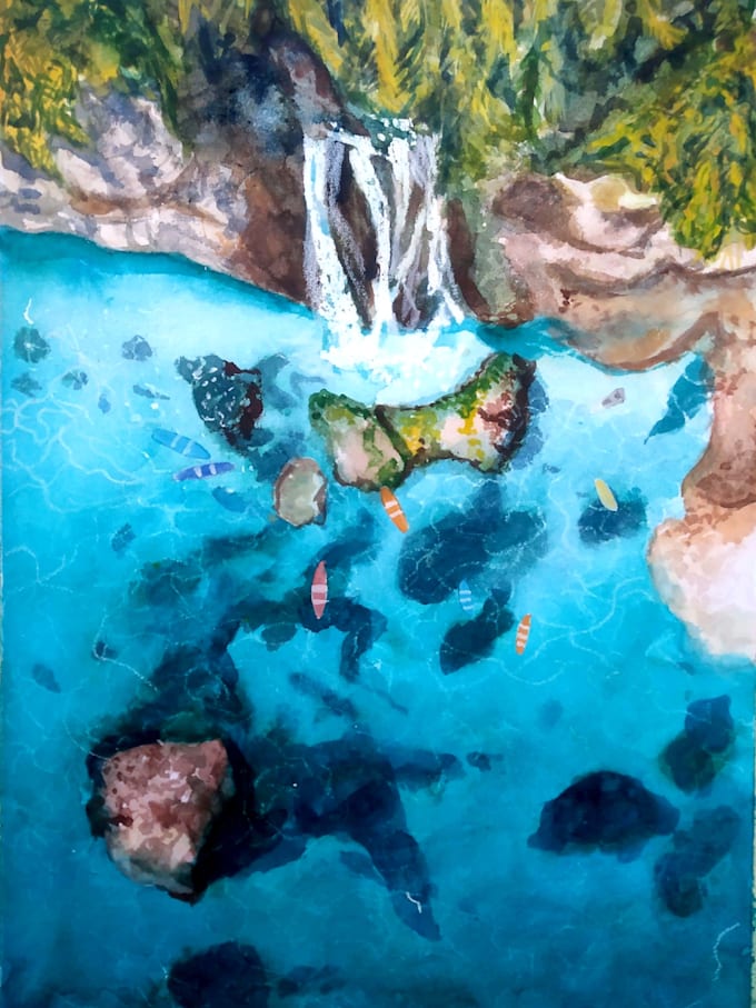 Paint a unique watercolor painting for your home or wall decor by ...